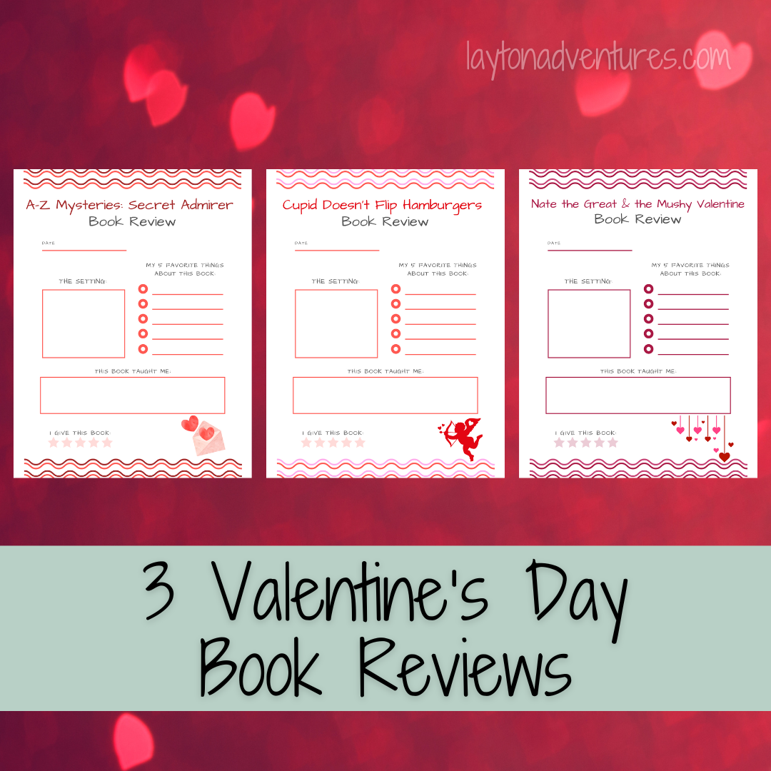 3 Valentine’s Day Book Review Sheets
